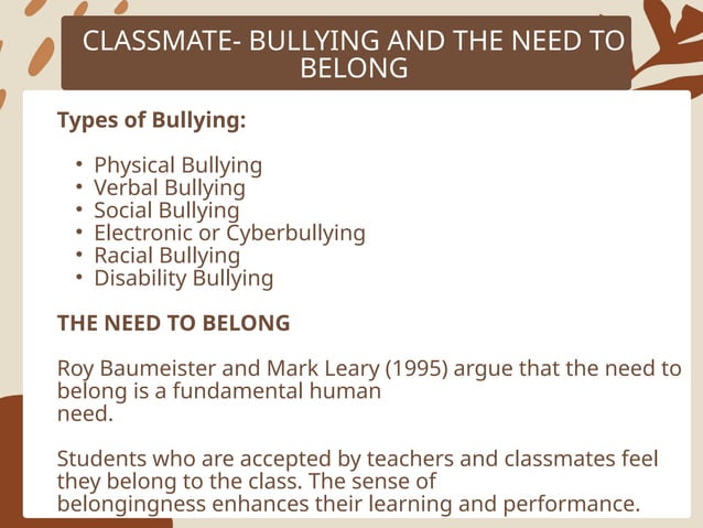 facilitating learner-centered classroom report | PPT