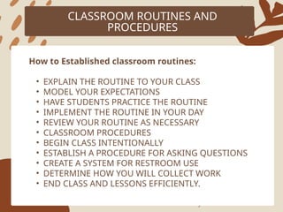 facilitating learner-centered classroom report | PPT