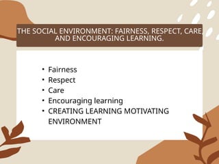 facilitating learner-centered classroom report | PPTX