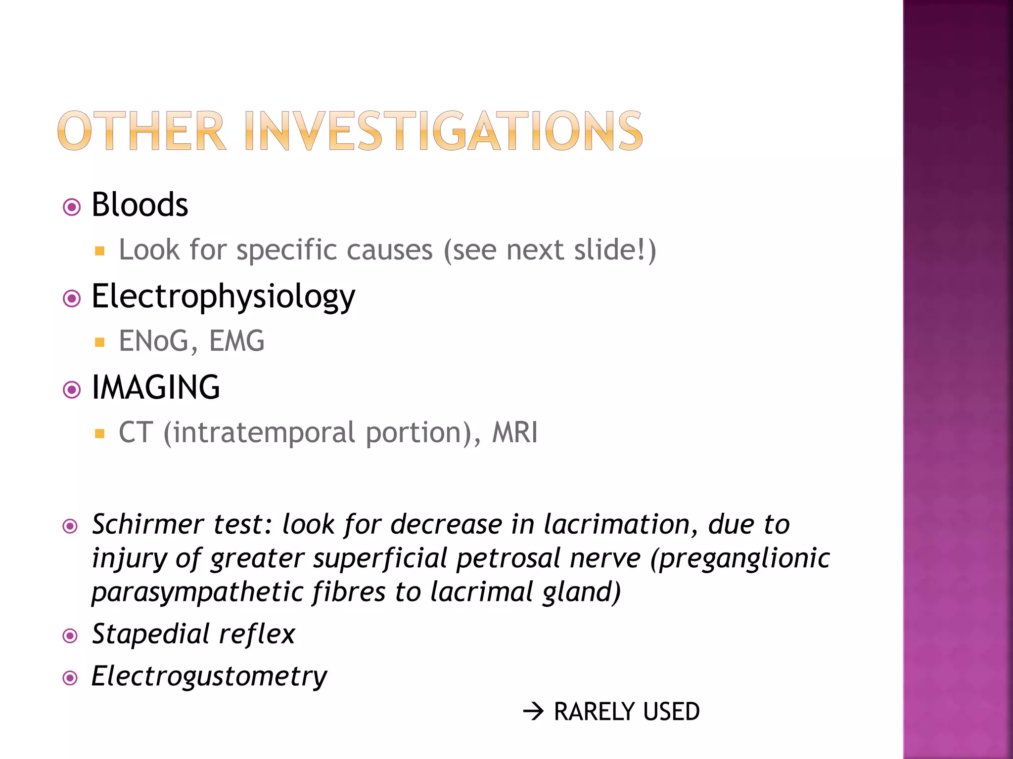 Facial Nerve Palsy | PPTX