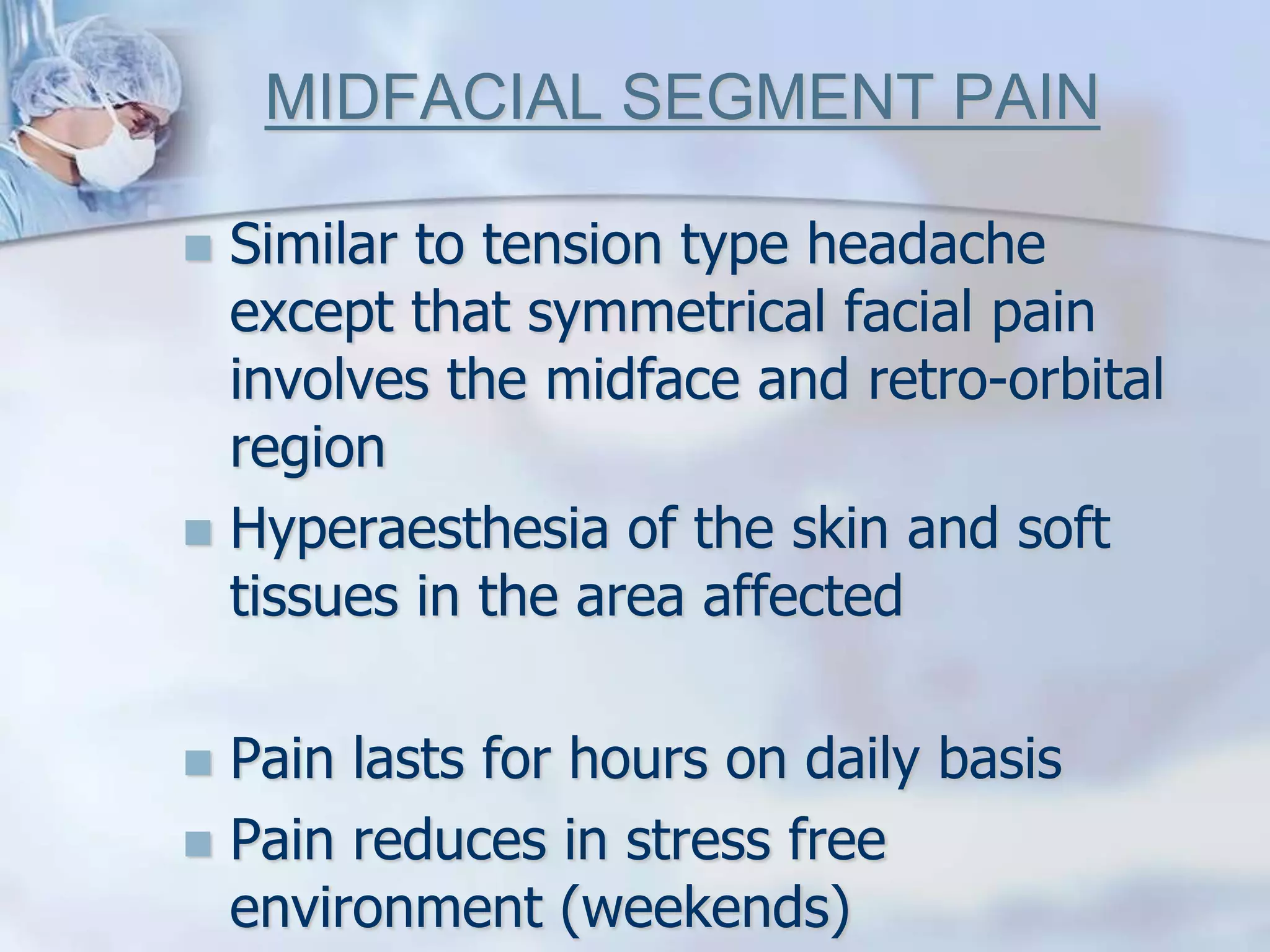 Facial pain | PPTX