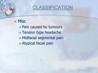Facial pain | PPTX