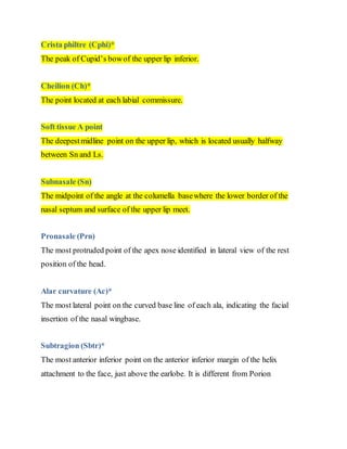 Facial anthropometry / for orthodontists by Almuzian | DOCX