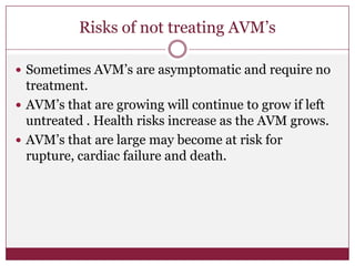 Facial arteriovenous malformations | PPTX