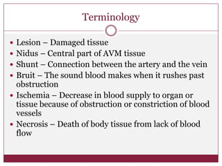 Facial arteriovenous malformations | PPTX