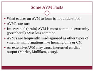 Facial arteriovenous malformations | PPTX