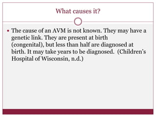Facial arteriovenous malformations | PPTX