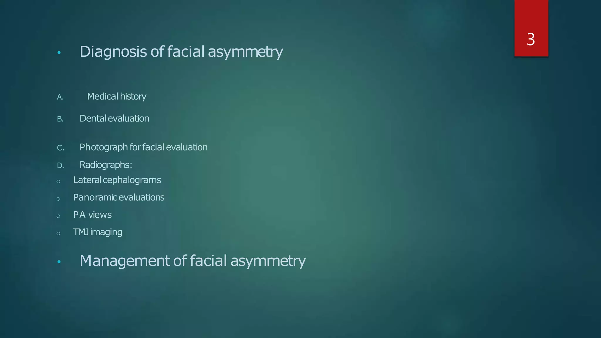 Facial Asymmetry | PPTX