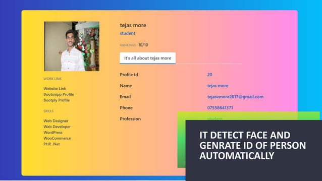 Face Recognition Attendance Systempptx Computing Technology
