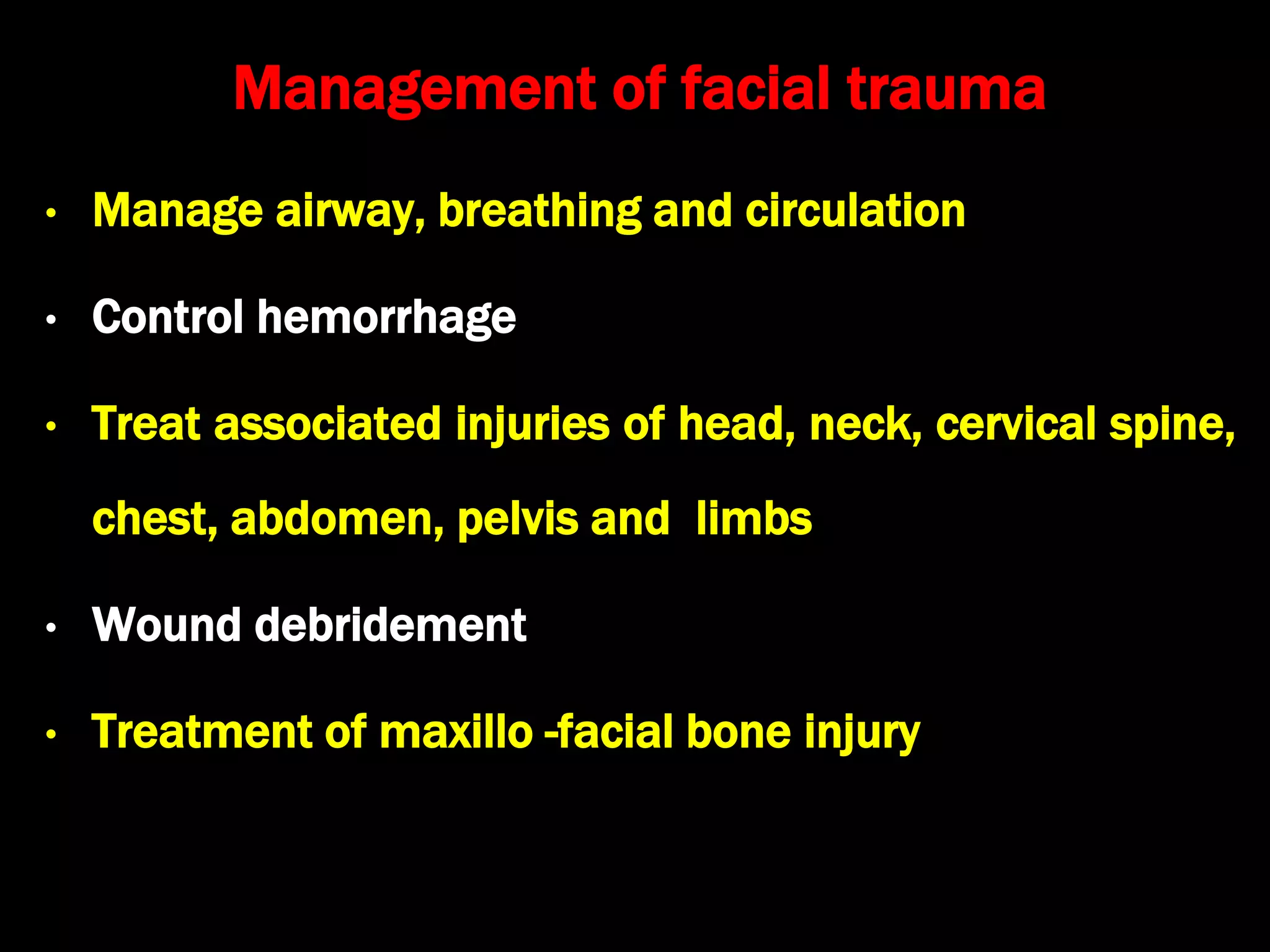 Facial bone fractures | PPT