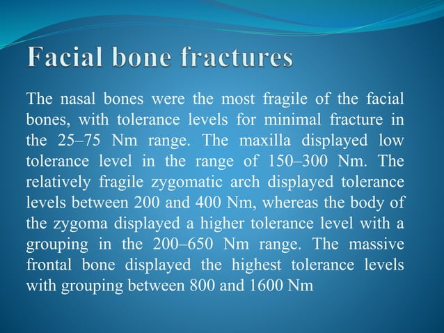 Facial bone fractures an overview | PPTX | Death, Injury, or Military ...