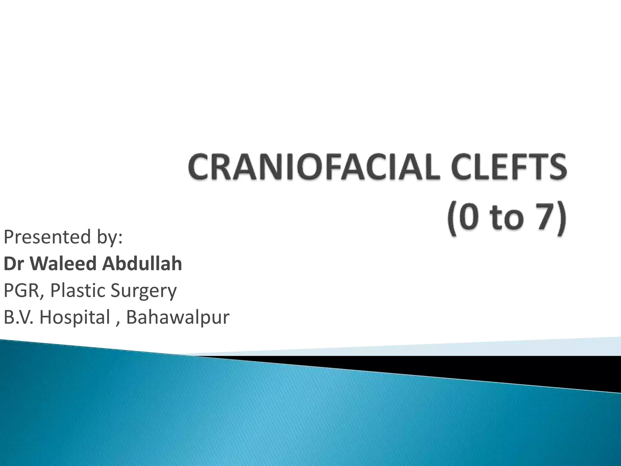 Facial clefts 0 to 7 | PPT