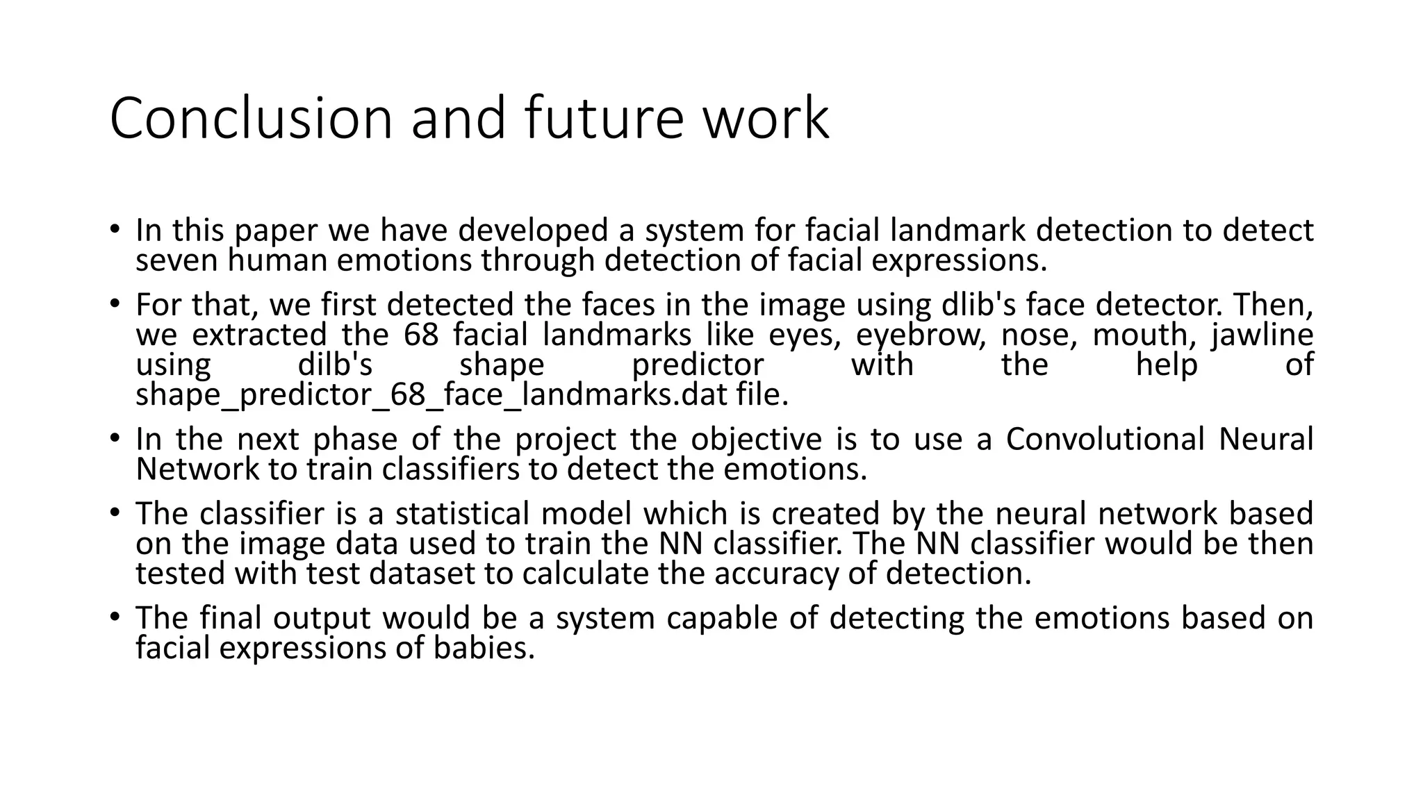 Facial emotion detection on babies' emotional face using Deep Learning ...