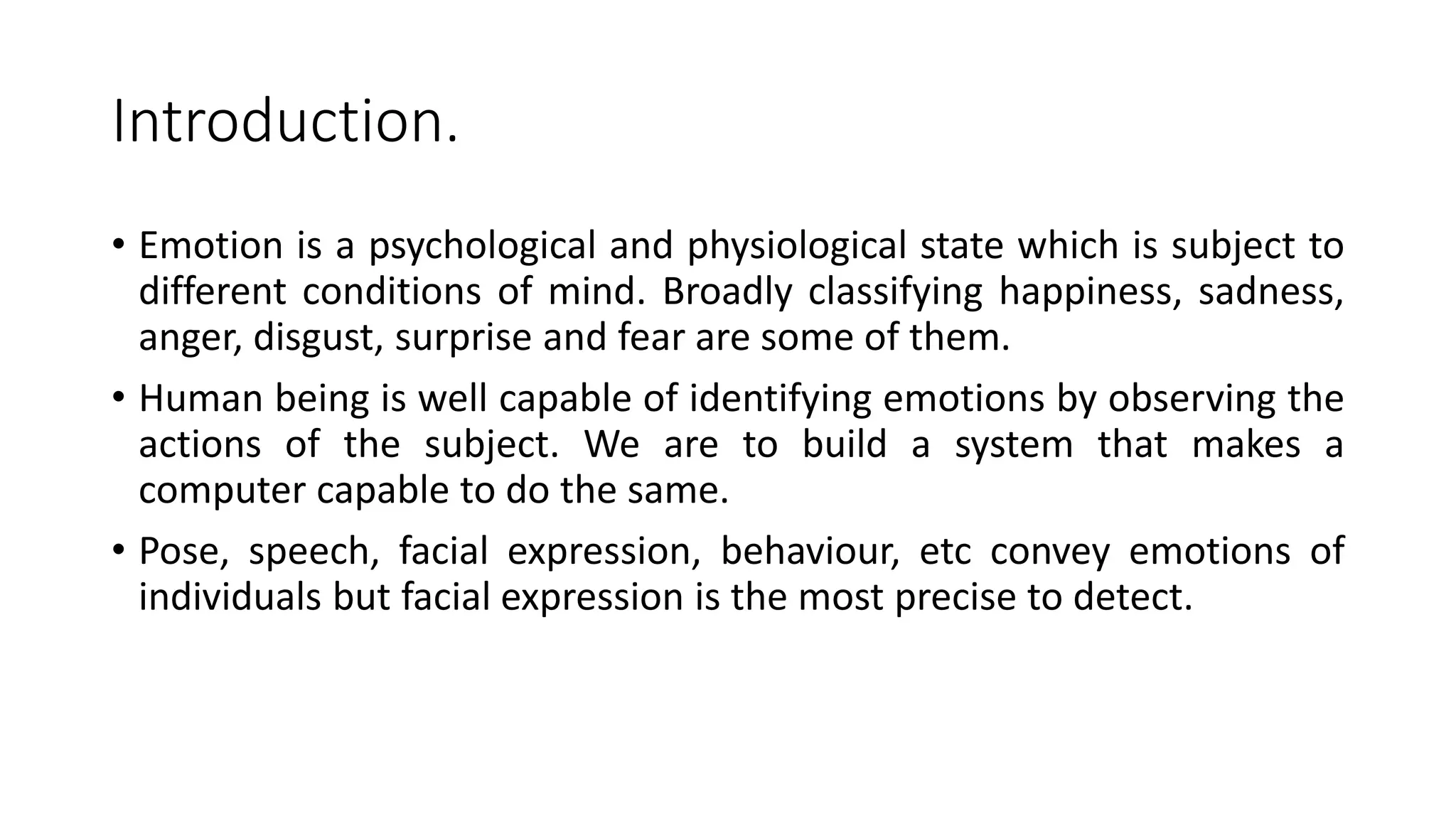 Facial emotion detection on babies' emotional face using Deep Learning. | PPTX