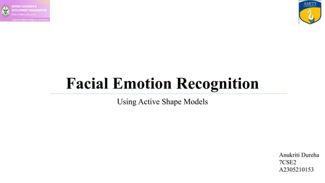 Facial emotion recognition | PPTX