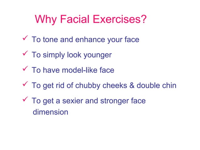 Facial exercises for men | PPT