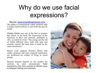 Facial expression and emotions 1 | PPT