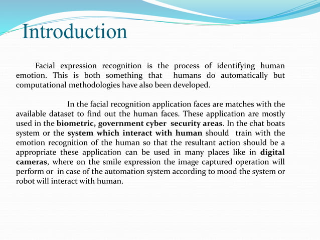 Facial Expression Recognition System using Deep Convolutional Neural Networks. | PPTX
