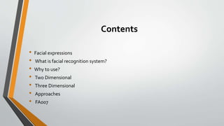 Facial expression recognition | PPTX