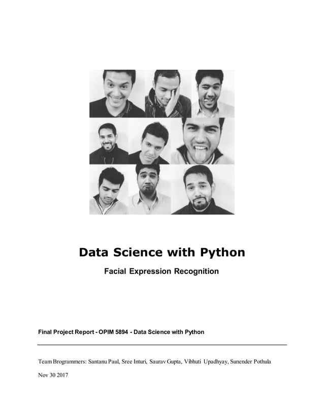 Predicting Facial Expression Using Neural Network Pdf