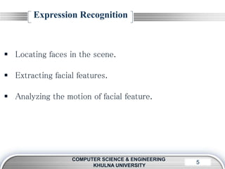 Facial expression recognition based on image feature | PPTX