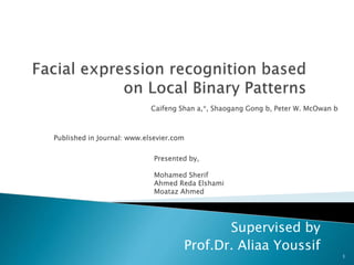 Facial expression recognition based on local binary patterns final | PPTX