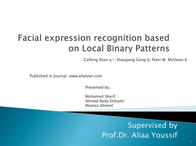 Facial expression recognition based on local binary patterns final | PPTX