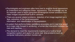 Facial expression recognition projc 2 (3) (1) | PPTX