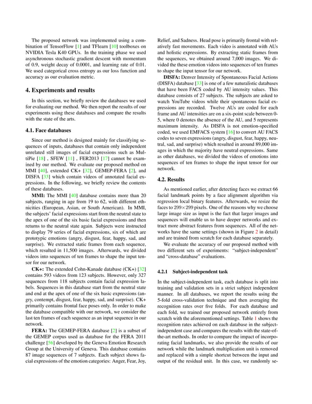 Facial Expression Recognition Using Enhanced Deep 3d Convolutional