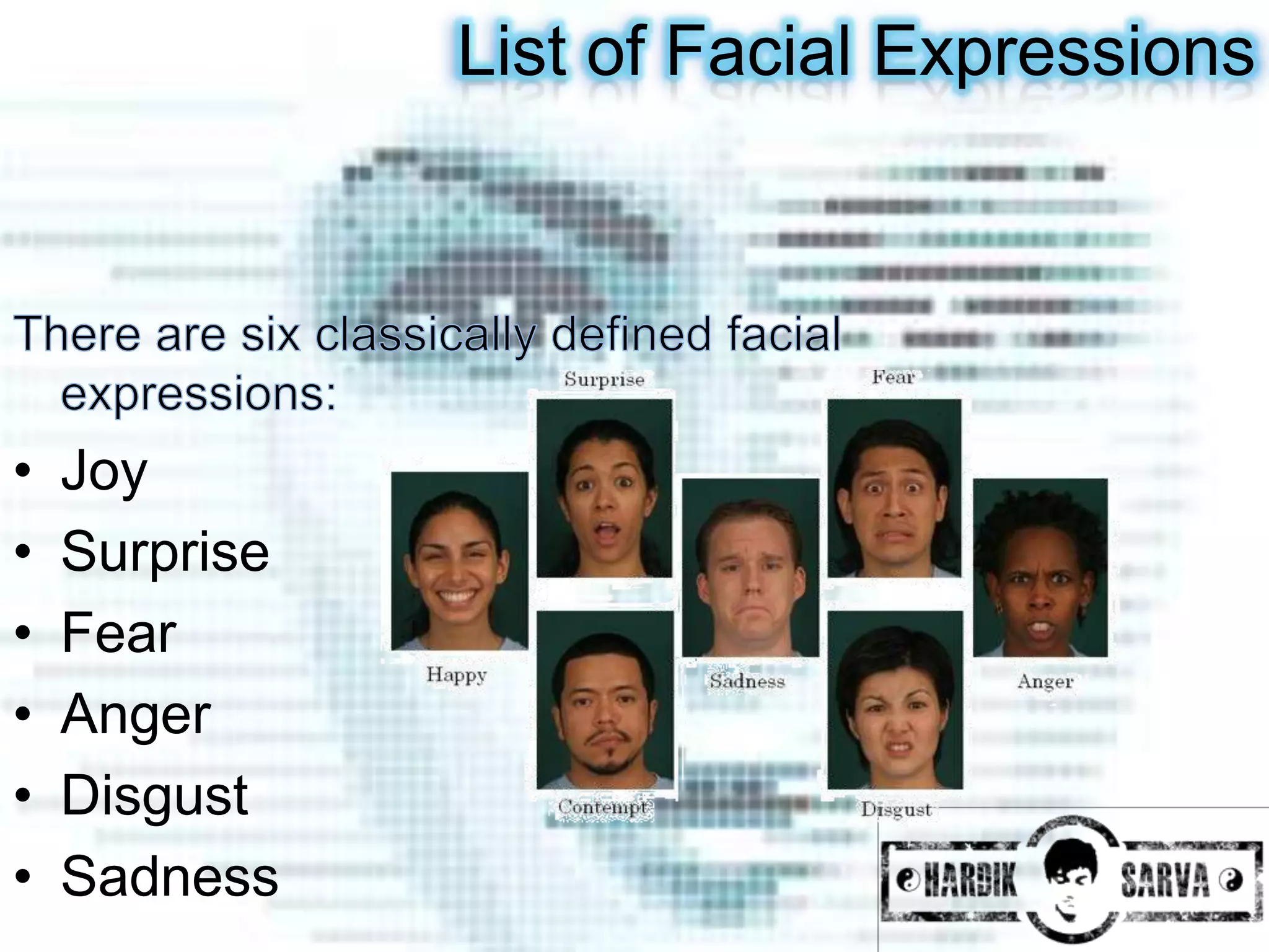 Facial expressions | PPTX