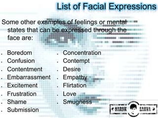 Facial expressions | PPTX