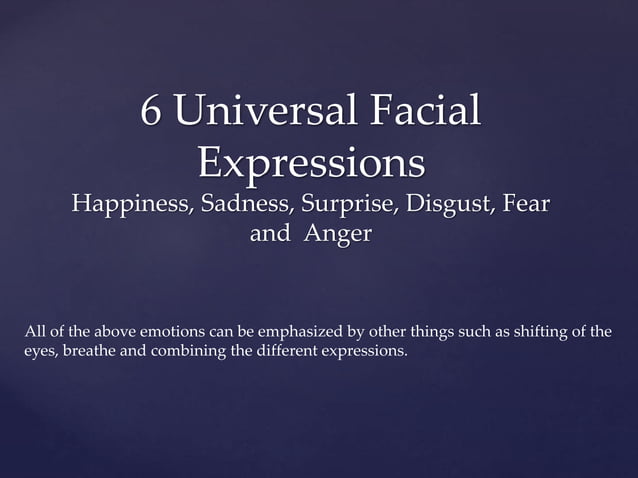 Facial expressions pp | PPTX