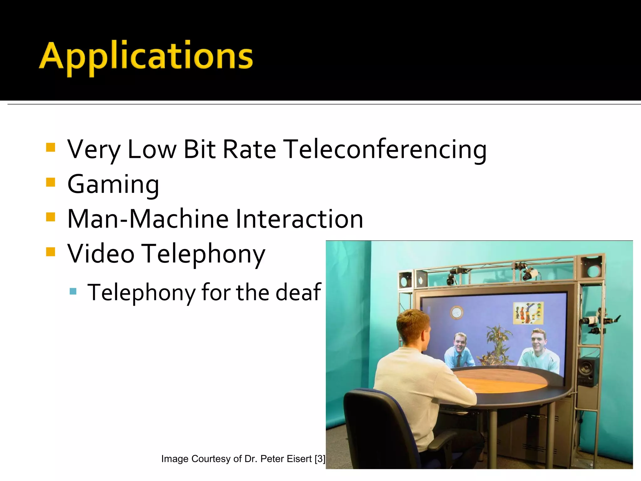 Facial Feature Analysis For Model Based Coding | PPT