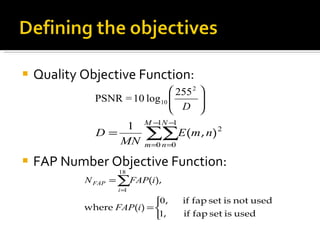 Facial Feature Analysis For Model Based Coding | PPT