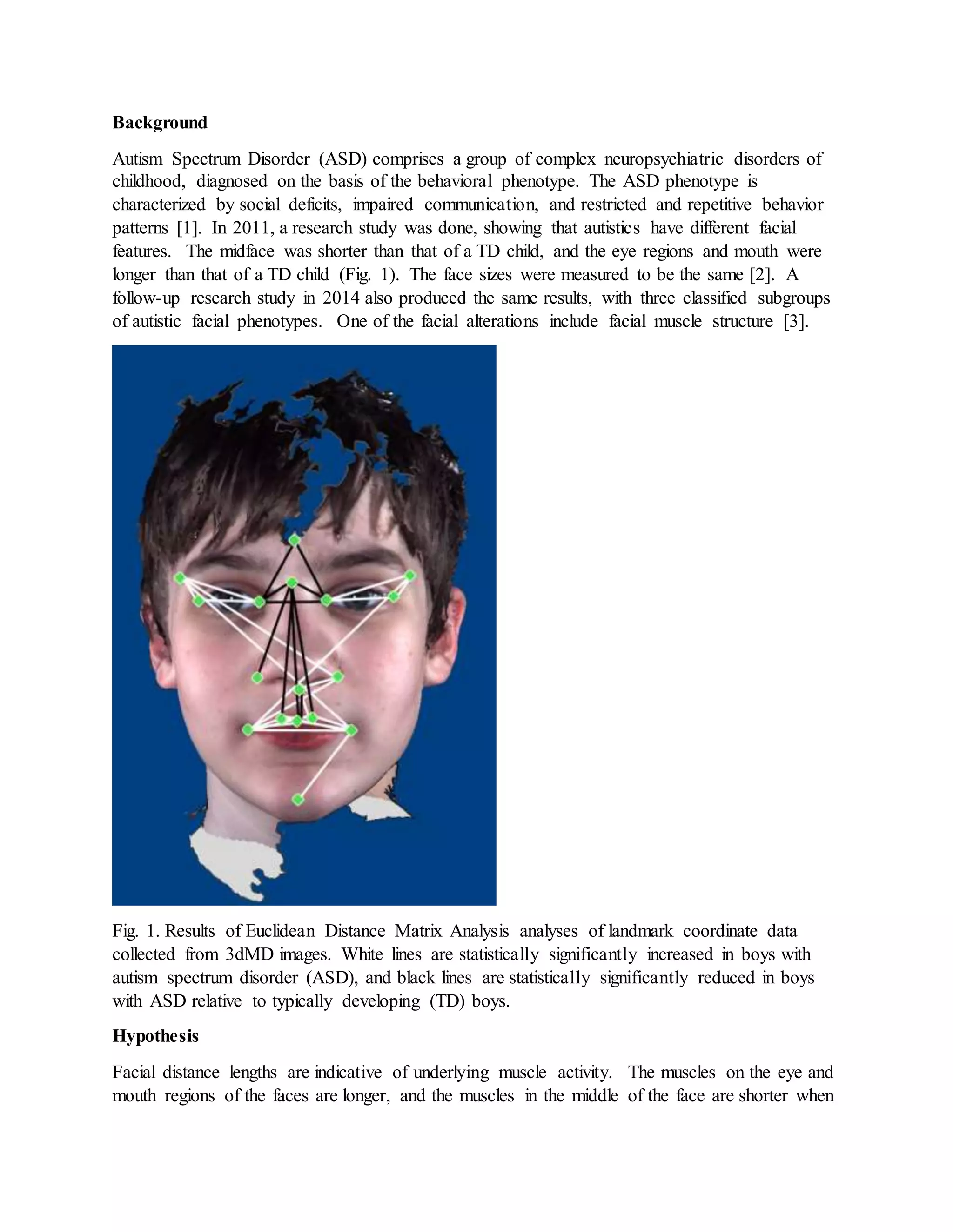 Autism and Facial Features | PDF