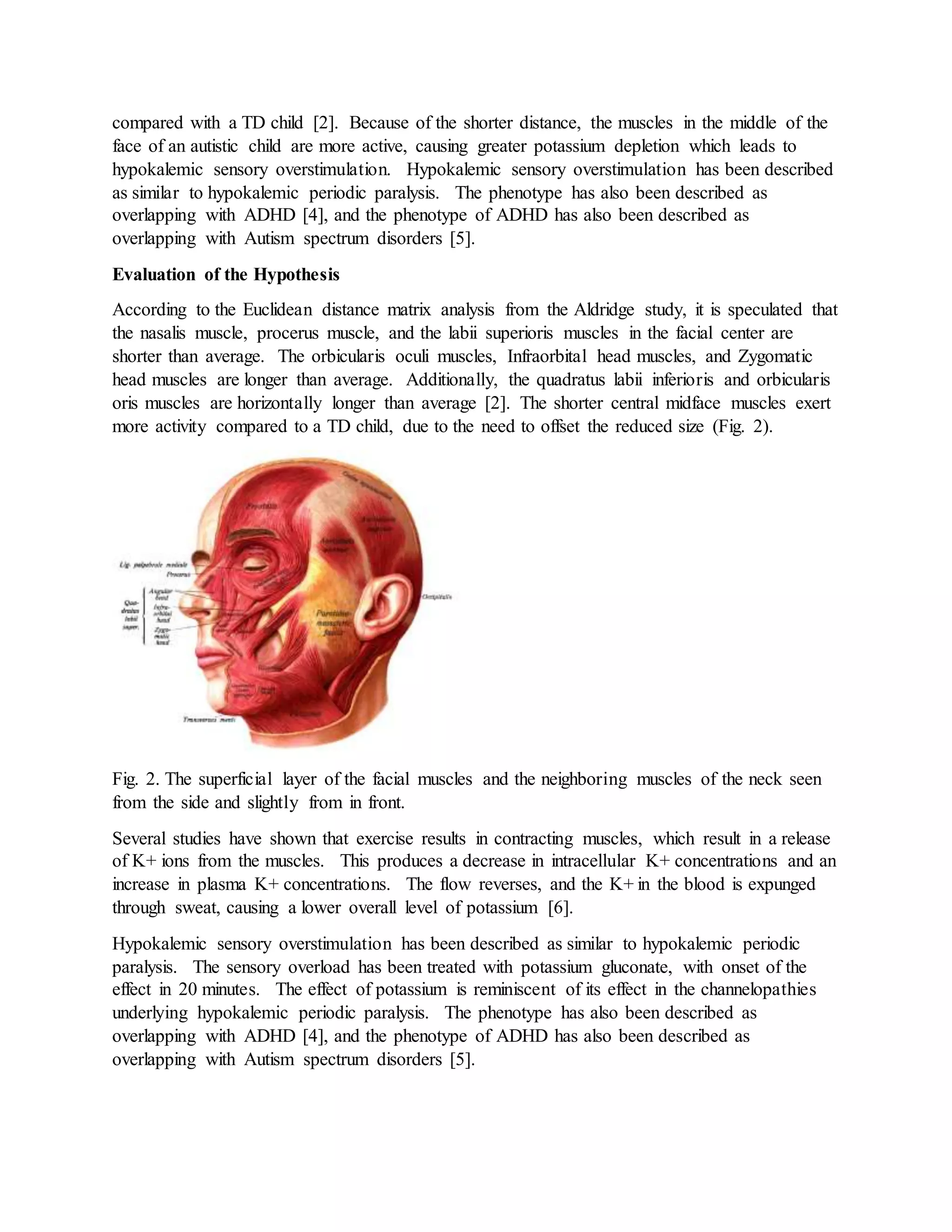 Autism and Facial Features | DOCX