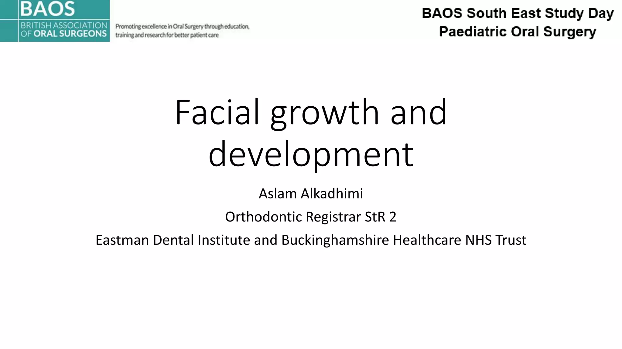 Facial growth and development | PDF
