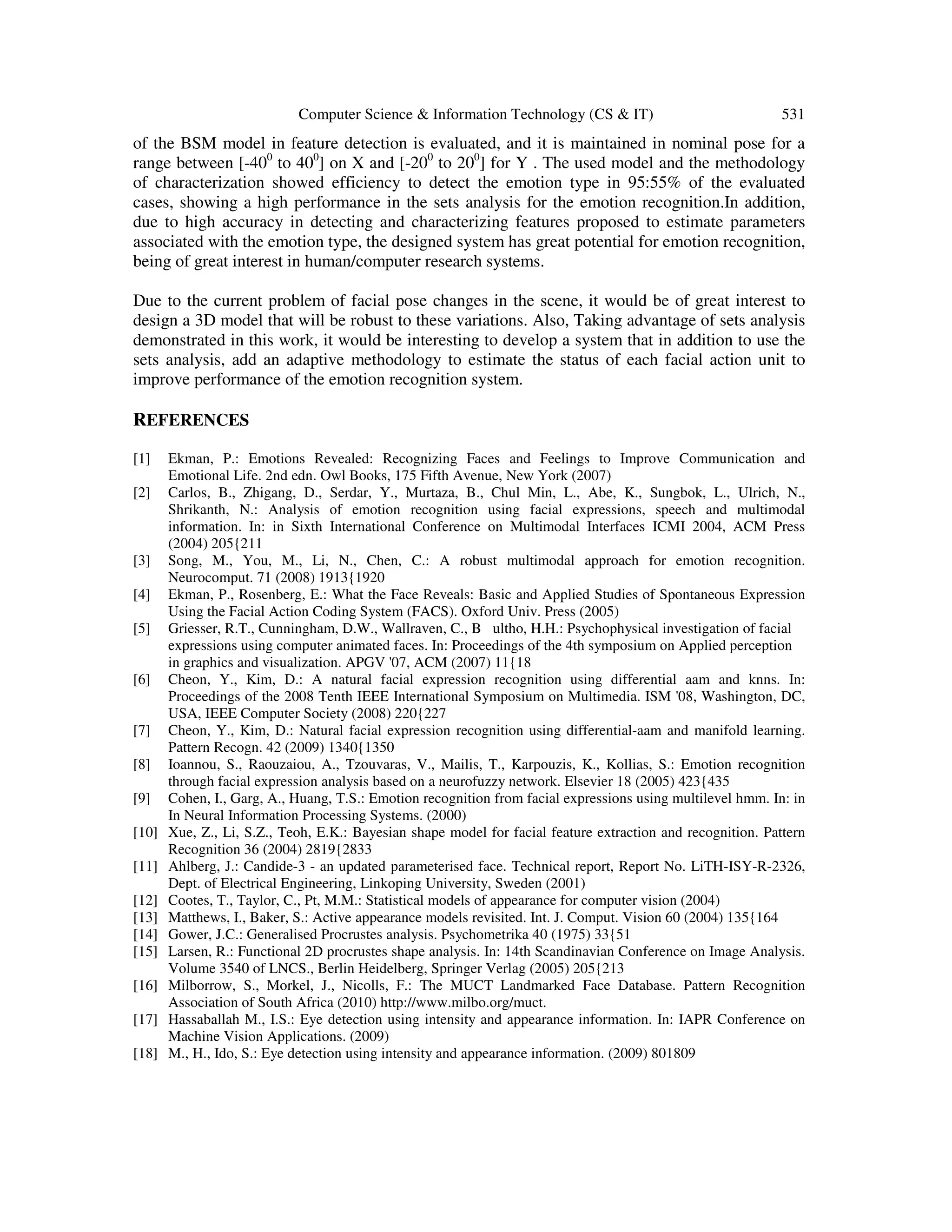 Facial landmarking localization for emotion recognition using bayesian shape models | PDF