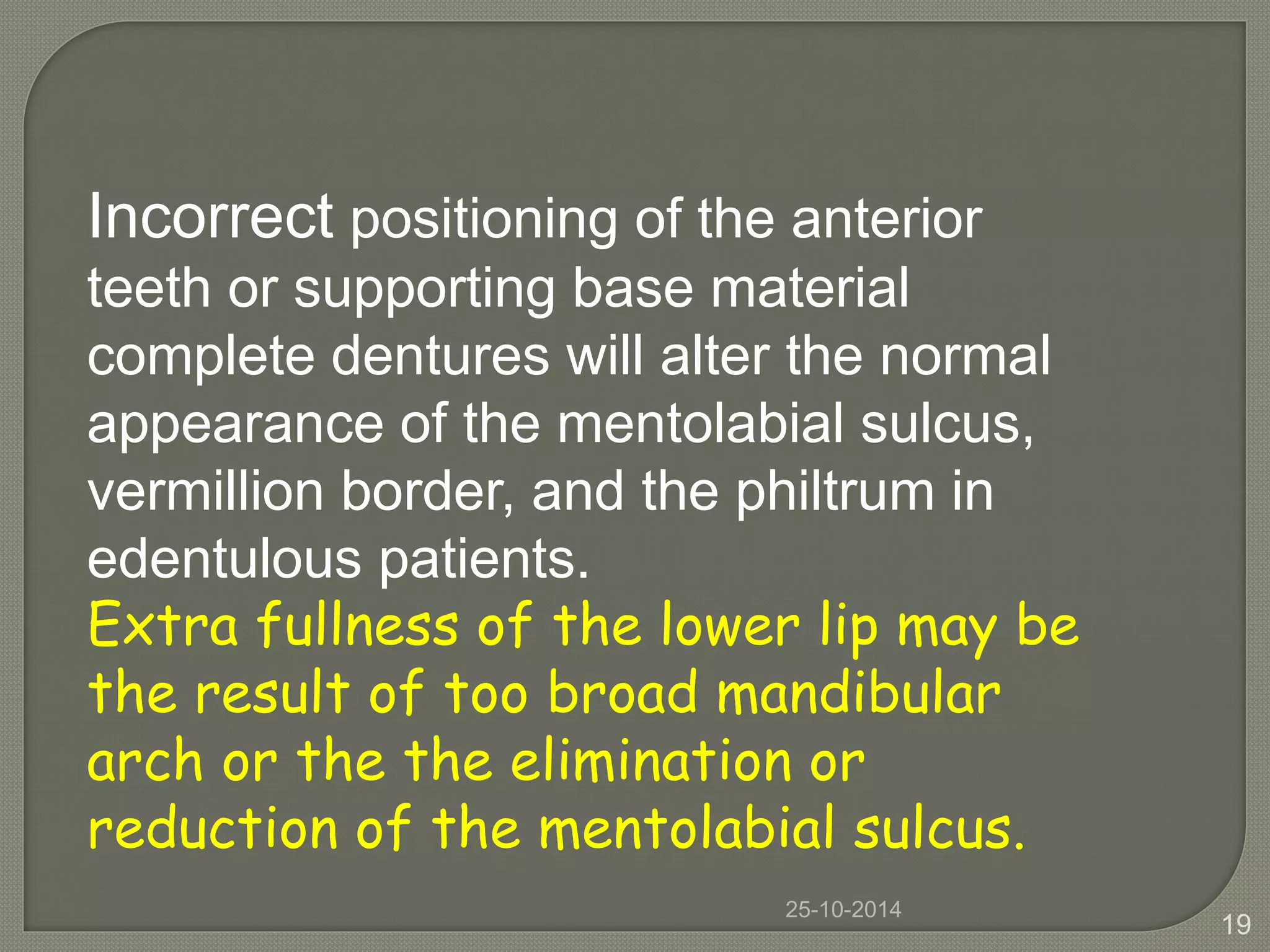 Facial landmarks & its role in prosthodontics | PPTX