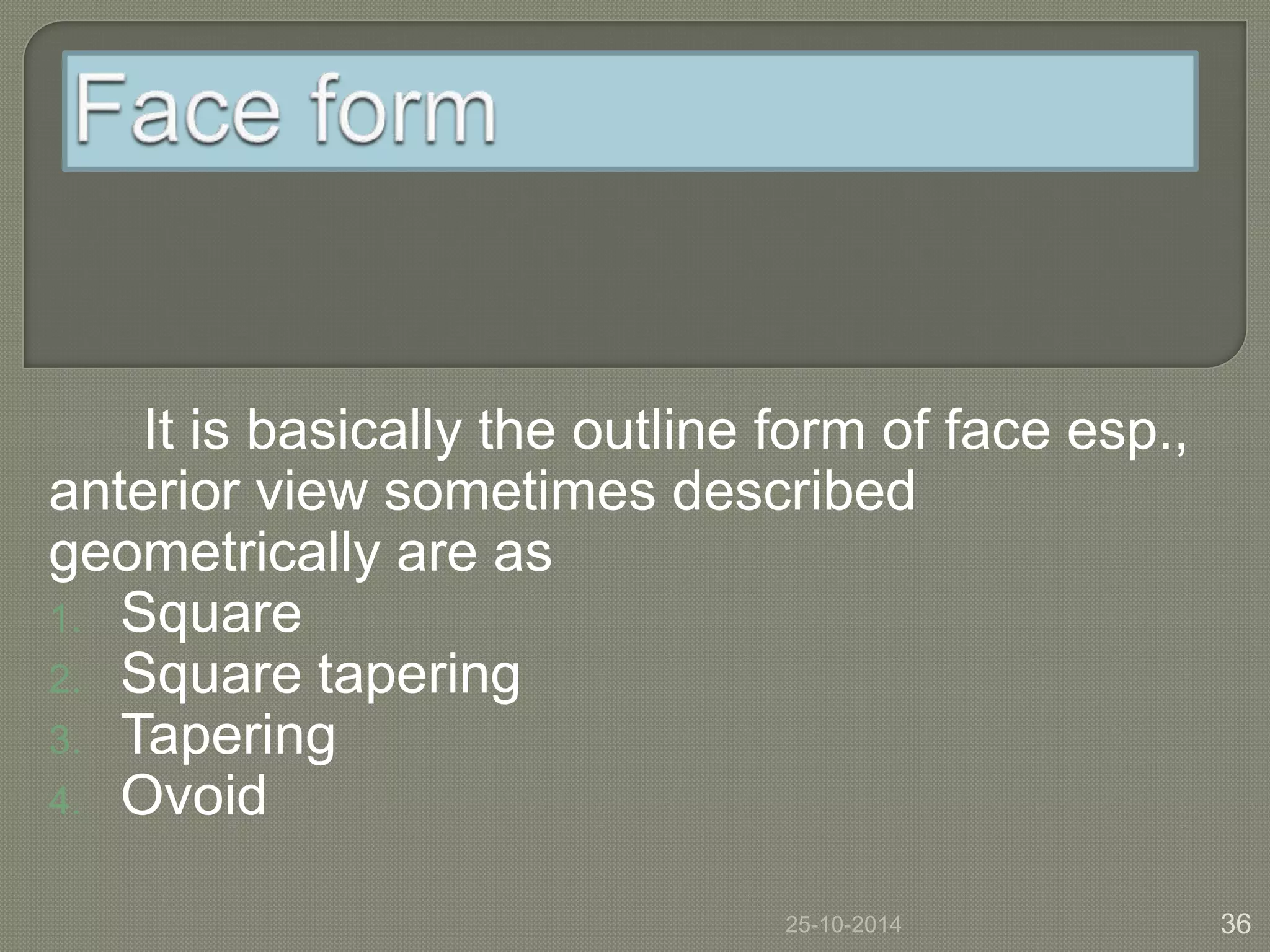 Facial landmarks & its role in prosthodontics | PPTX