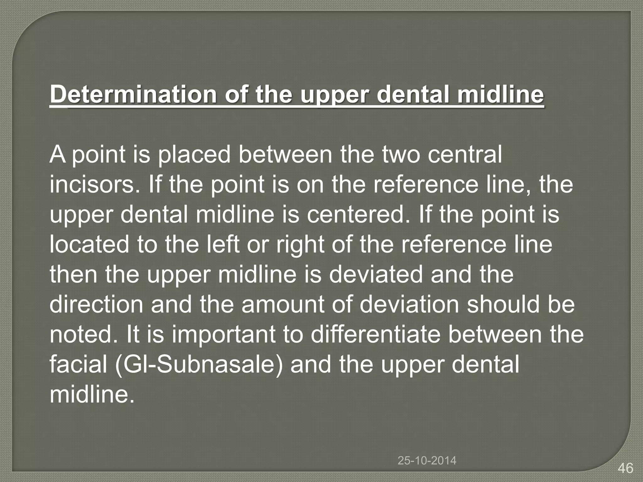Facial landmarks & its role in prosthodontics | PPTX