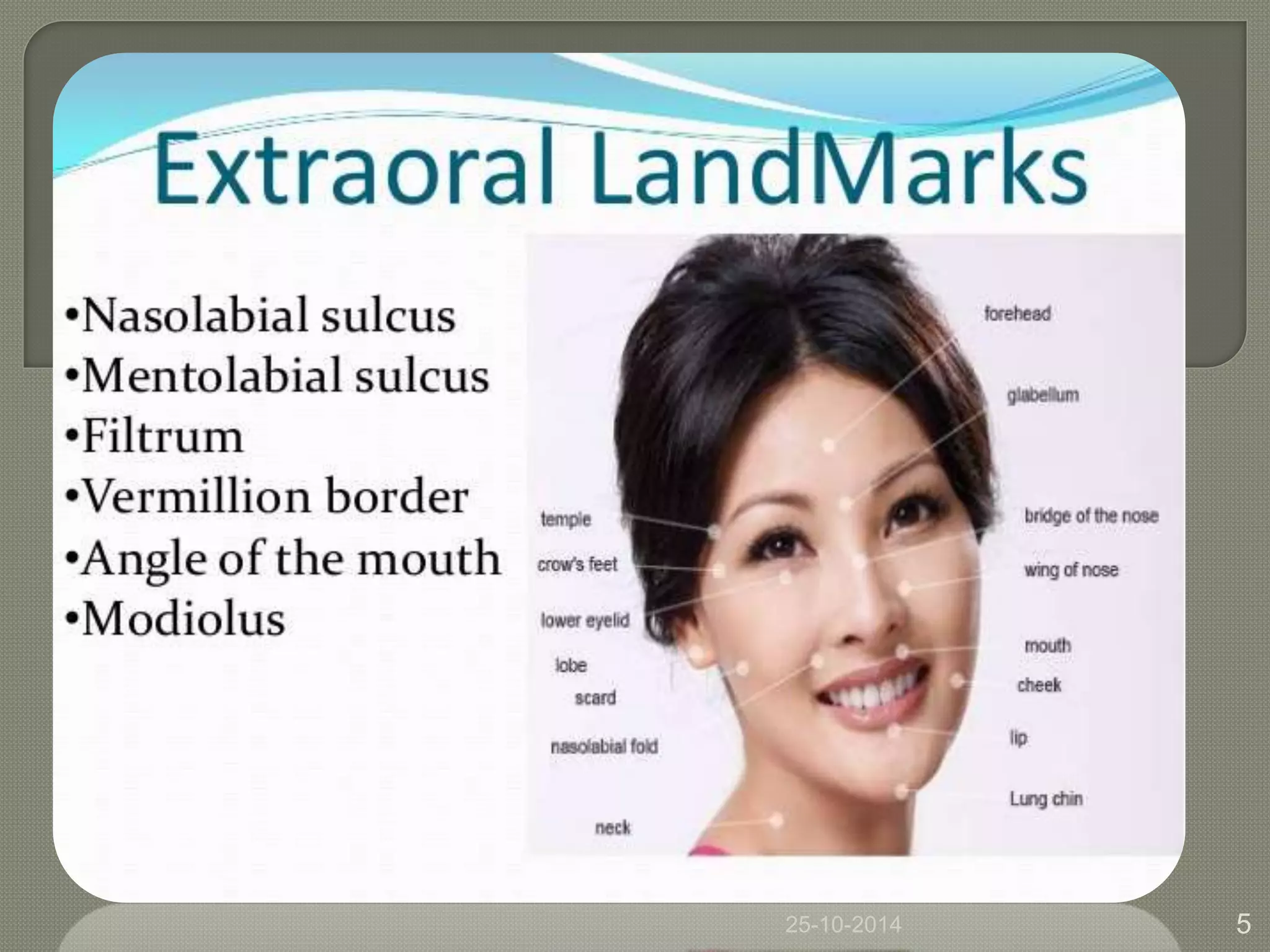 Facial landmarks & its role in prosthodontics | PPTX