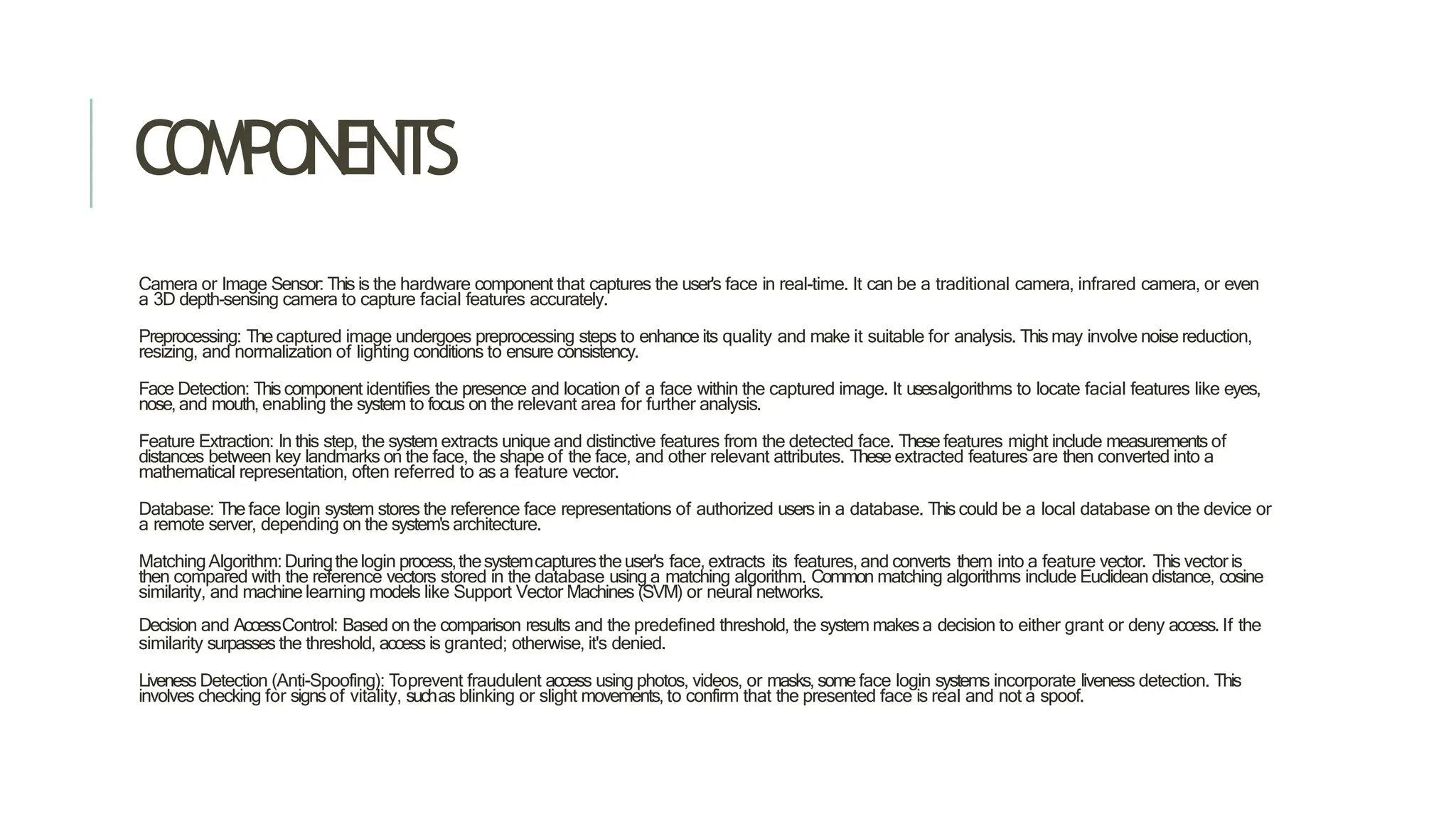 Facial login System ppt in computr science and information technology ...