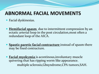 Facial nerve | PPTX