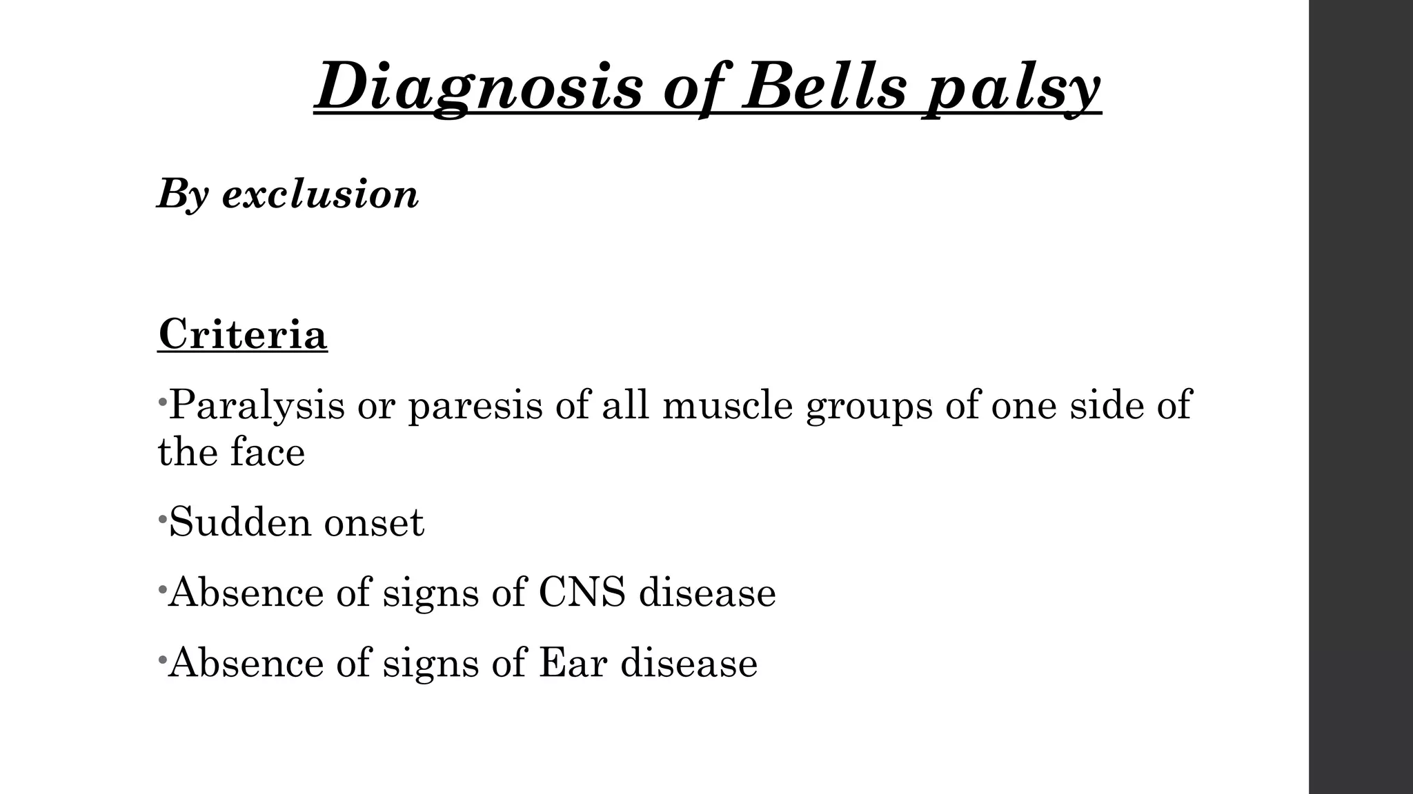 Facial Nerve Paralysis | PPT