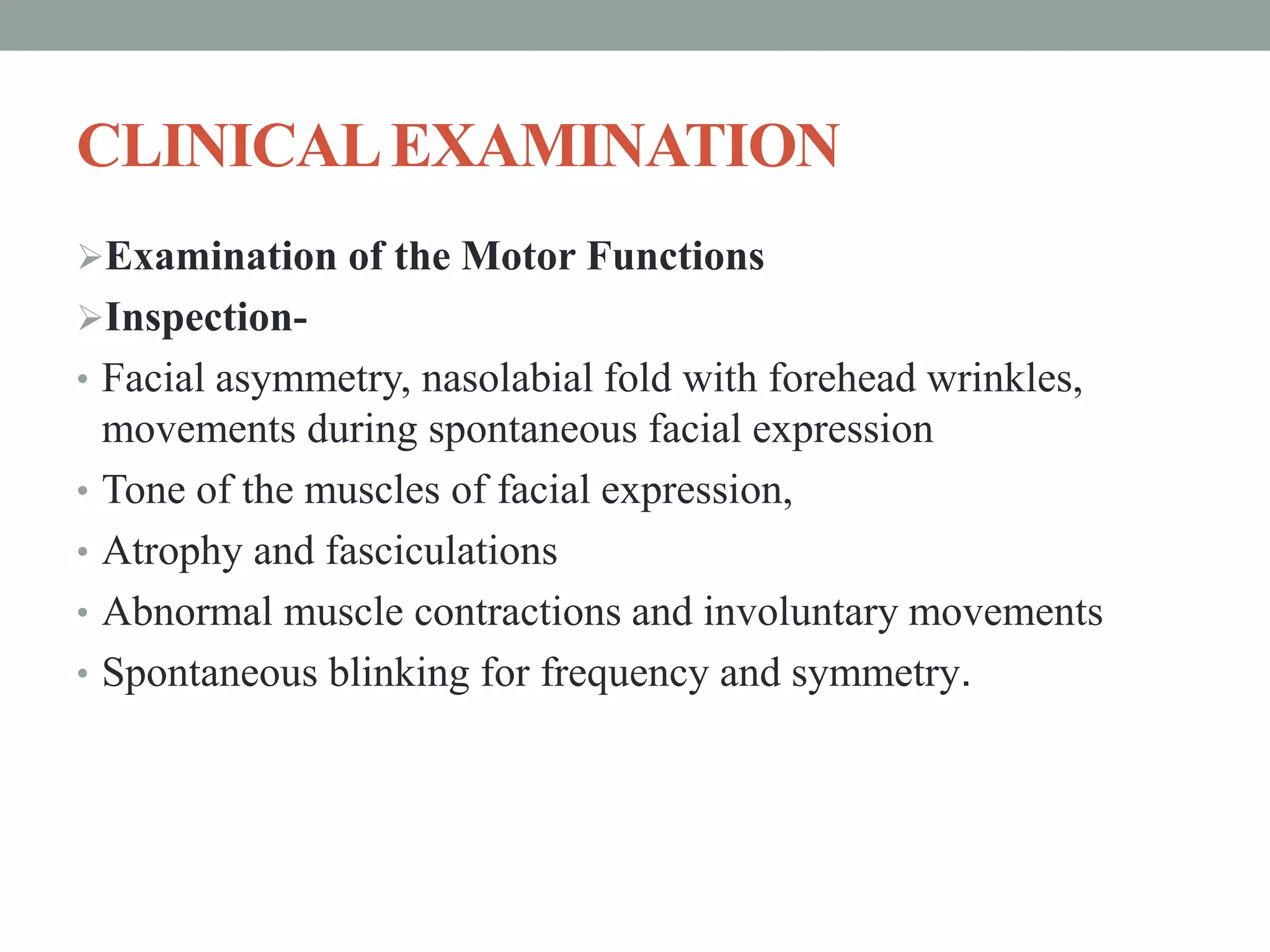 Facialnerve 160502100010 | PPTX