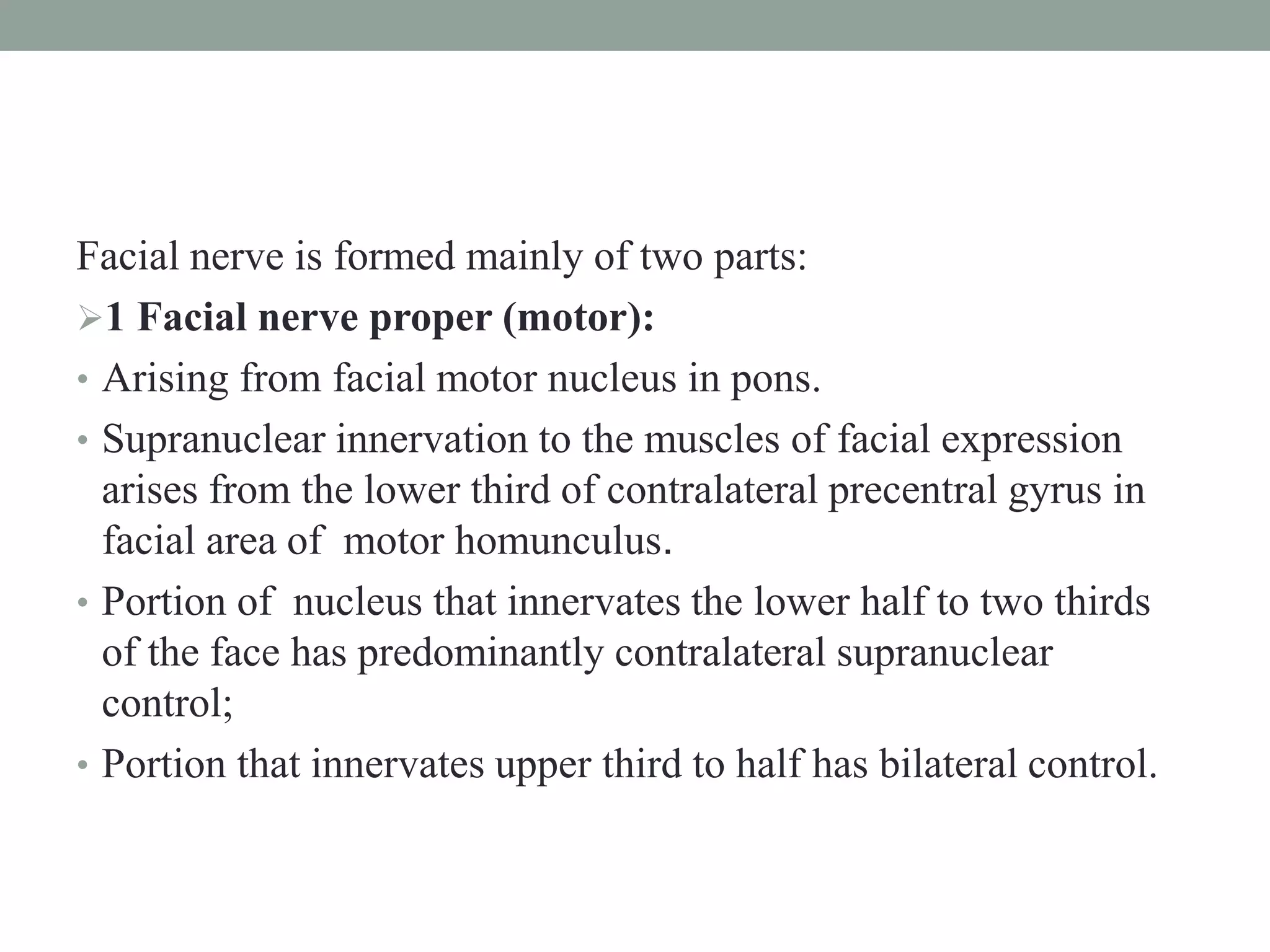 Facialnerve 160502100010 | PPTX
