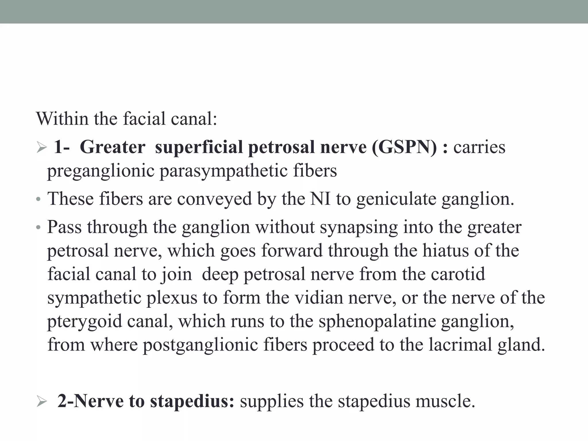 Facial nerve | PPTX