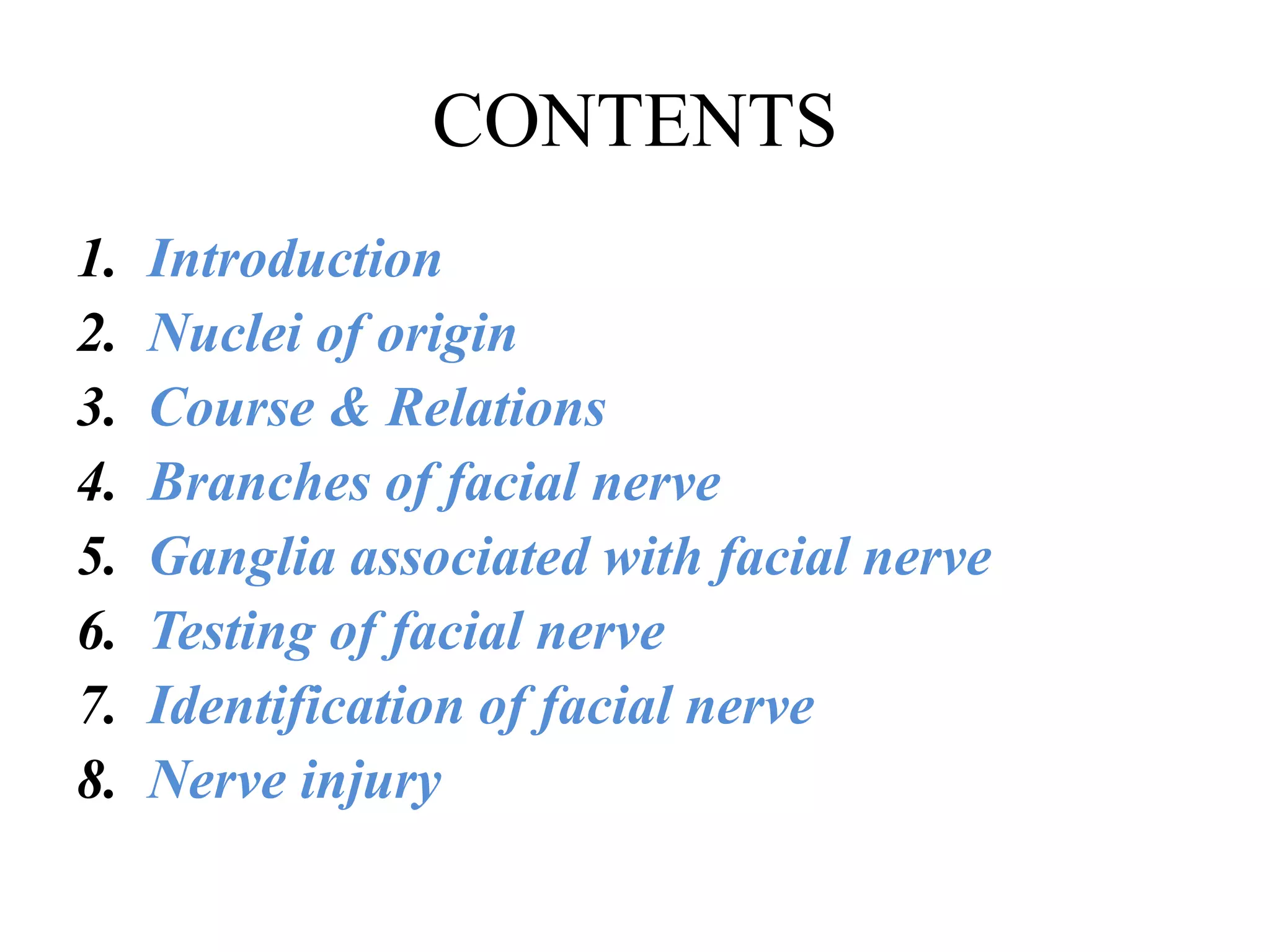 Facial nerve | PPTX