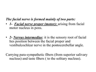 Facial nerve | PPTX